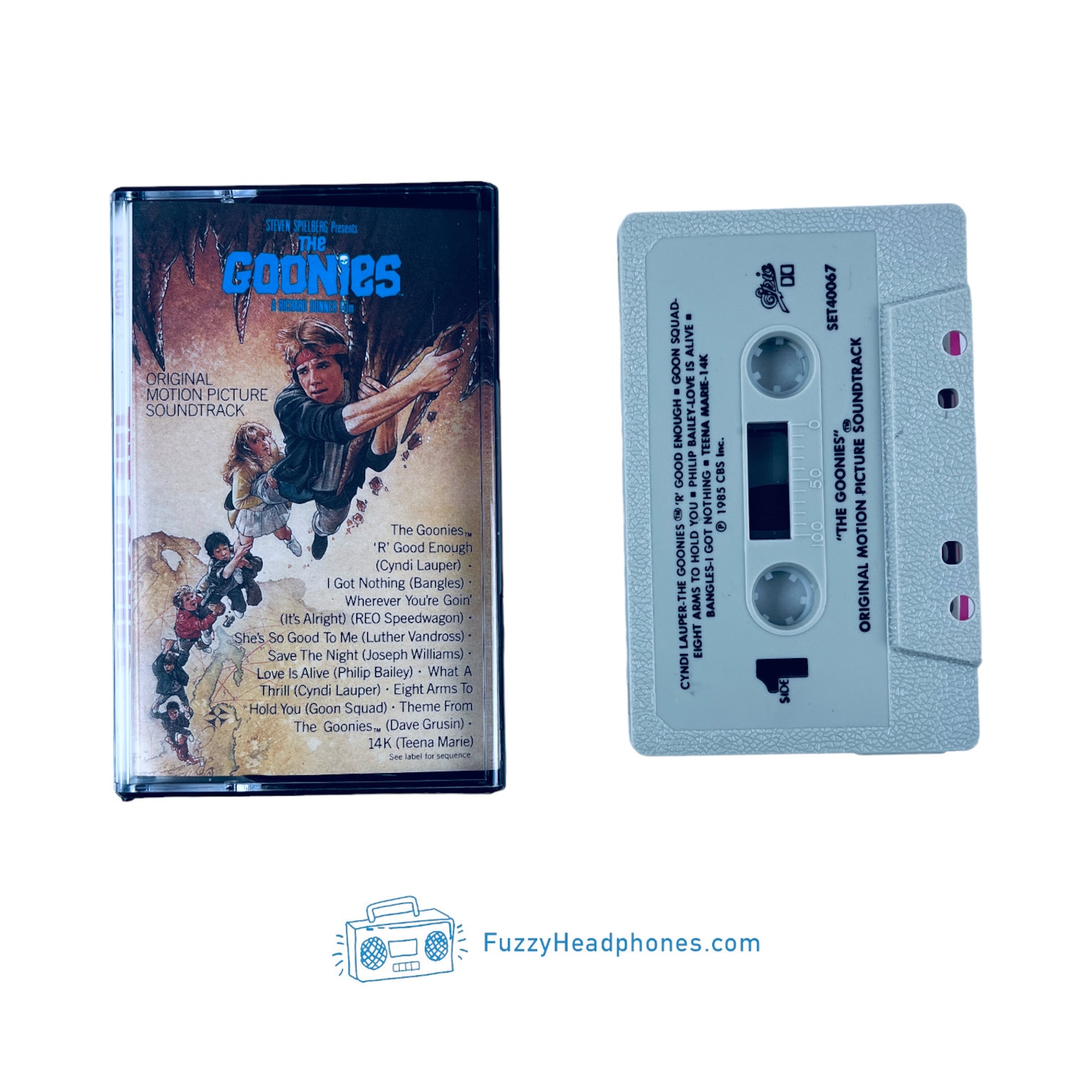 The Goonies Soundtrack Cassette Tape 1985 Cyndi Lauper - Etsy