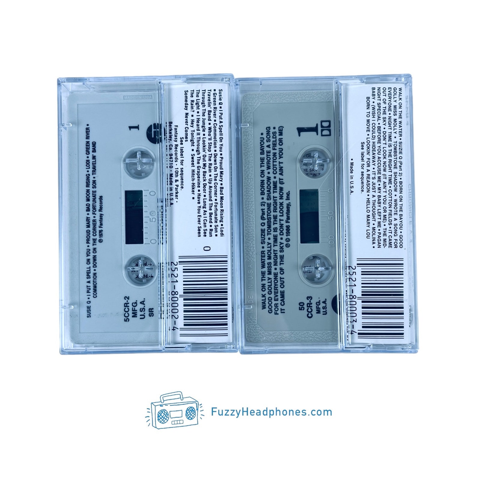 Creedence Clearwater Revival Chronicle Cassette Tapes Volumes 1 & 2 CCR ...