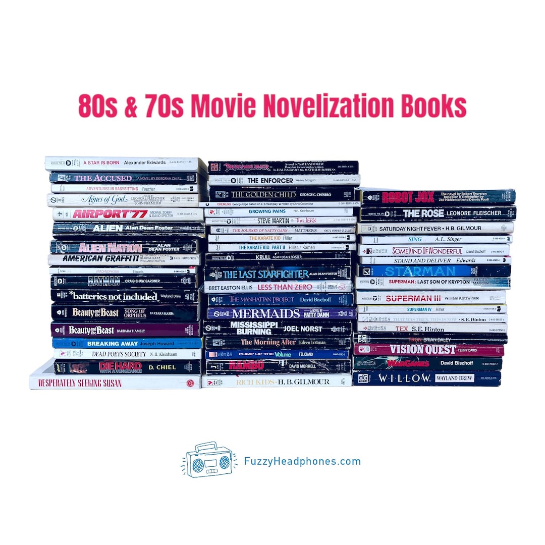 Movie Novelization Books From the 80s and 70s, Cult Classics, Sci-fi ...