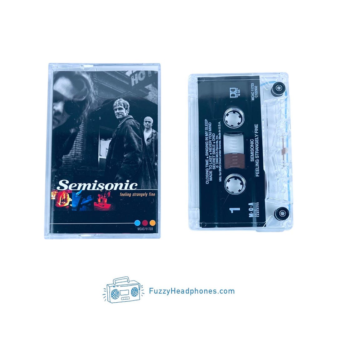 Semisonic - Feeling Strangely Fine Cassette Tape (1998) Closing Time ...