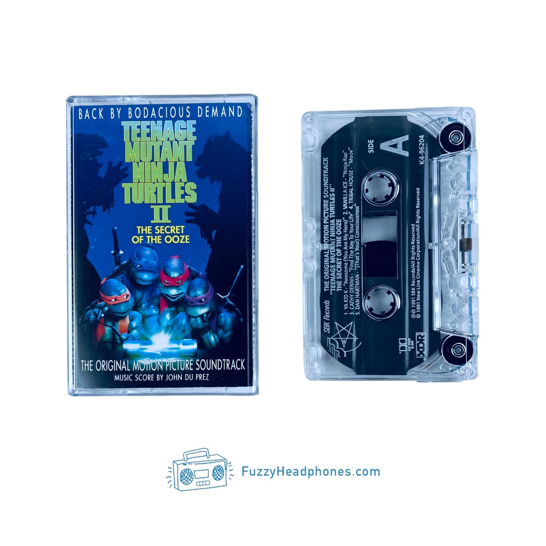 Teenage Mutant Ninja Turtles II Soundtrack Cassette Tape 1991 Vanilla ...