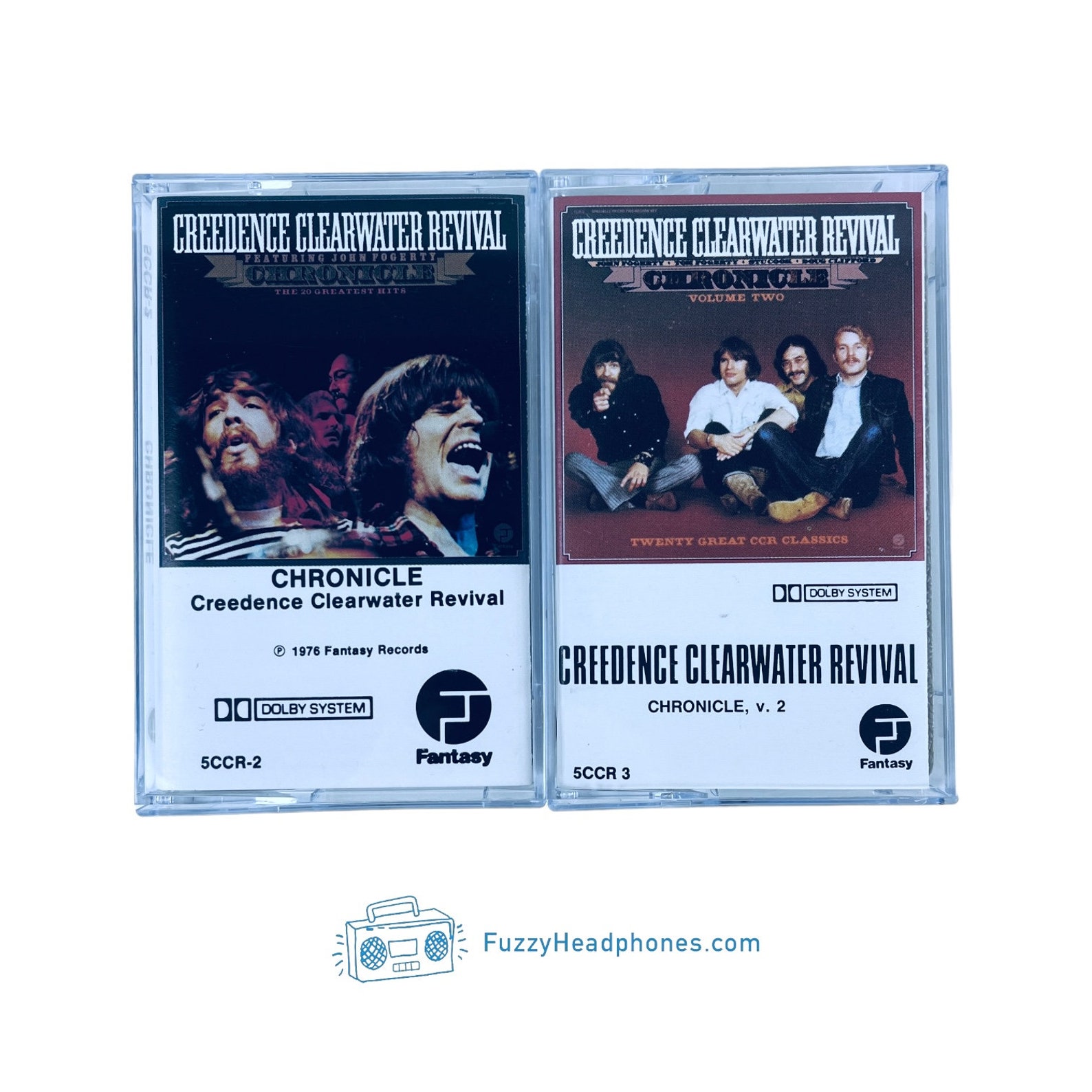 Creedence Clearwater Revival Chronicle Cassette Tapes Volumes 1 & 2 CCR ...