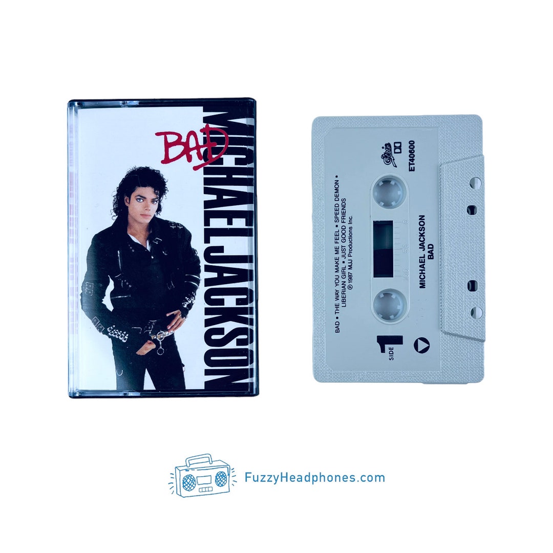 Michael Jackson Bad Cassette Tape 1987 Man in the Mirror, Smooth ...