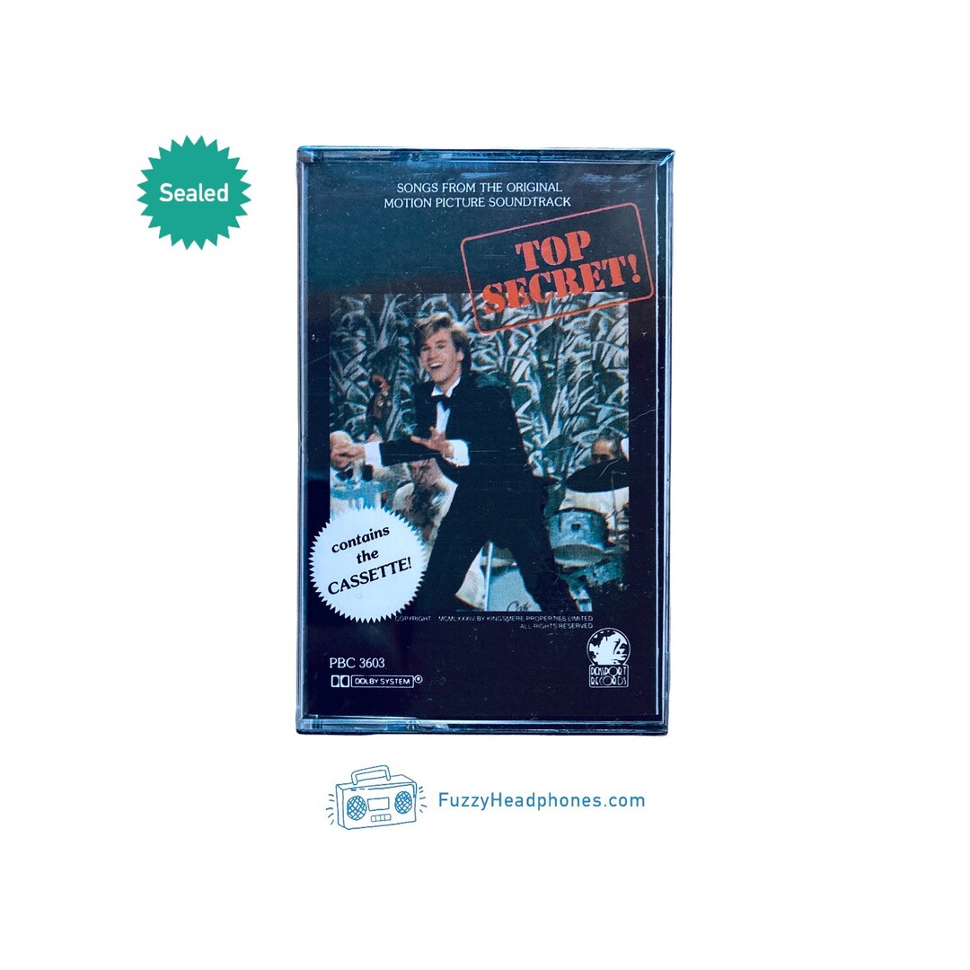 Top Secret Soundtrack Cassette Tape 1984 Val Kilmer, Lucy Gutteridge ...