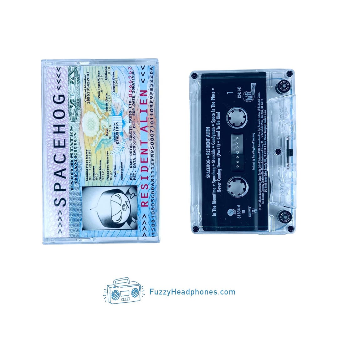 Spacehog - Resident Alien Cassette Tape (1995) Vintage 90s Alternative ...