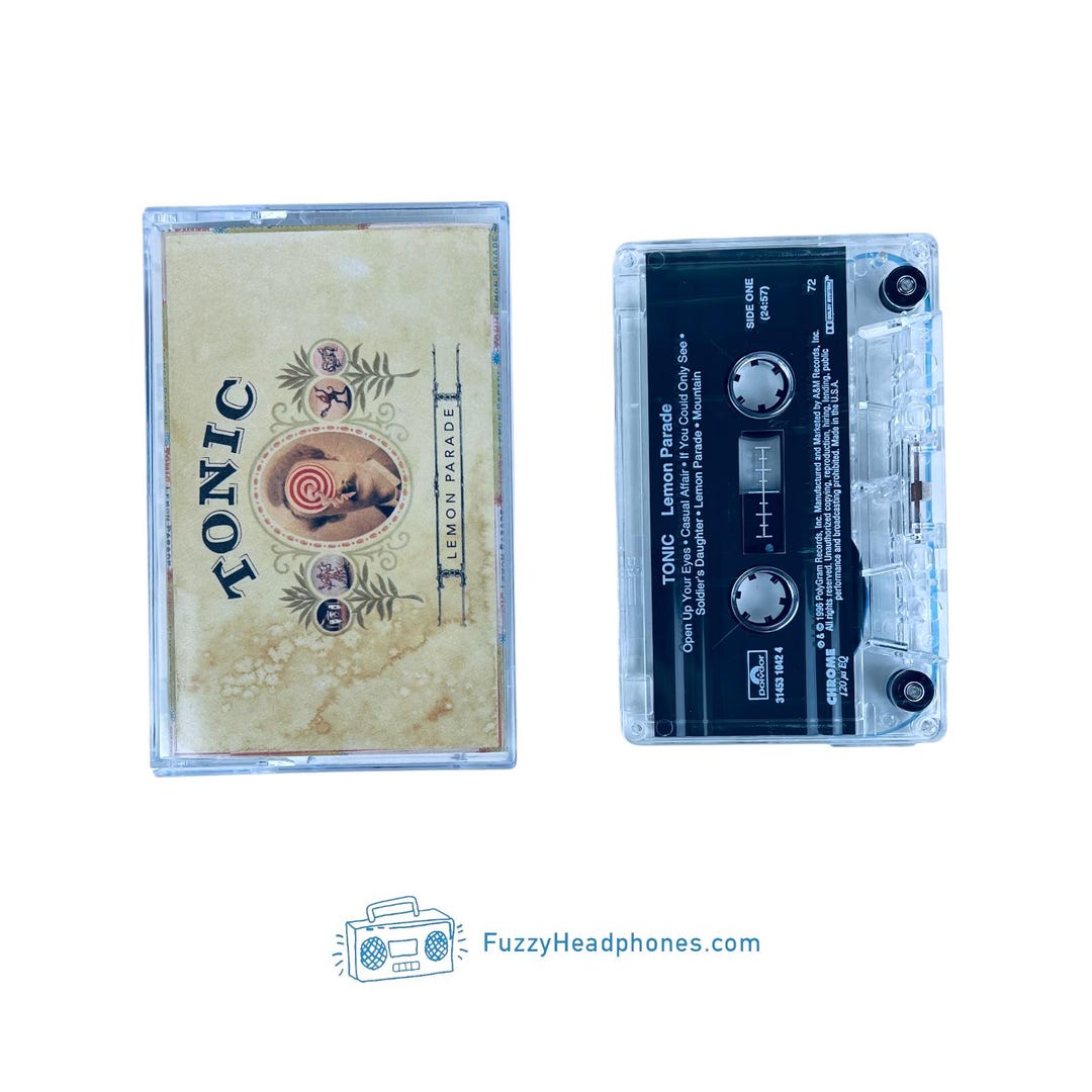 Tonic - Lemon Parade Cassette Tape (1996) If You Could Only See, 90s ...