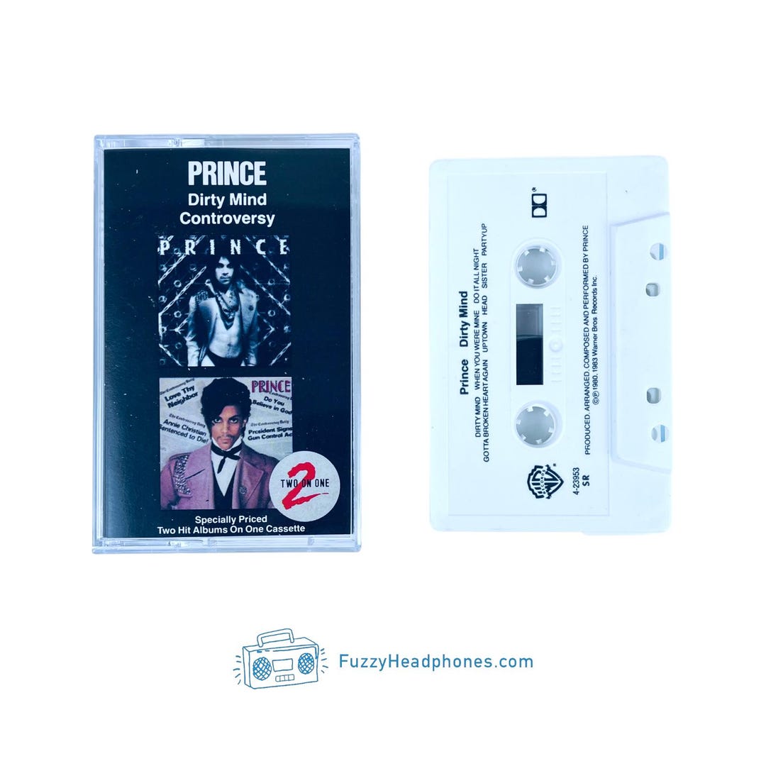 Prince Dirty Mind & Controversy Cassette (1983) 2-on-1, Tested - Etsy