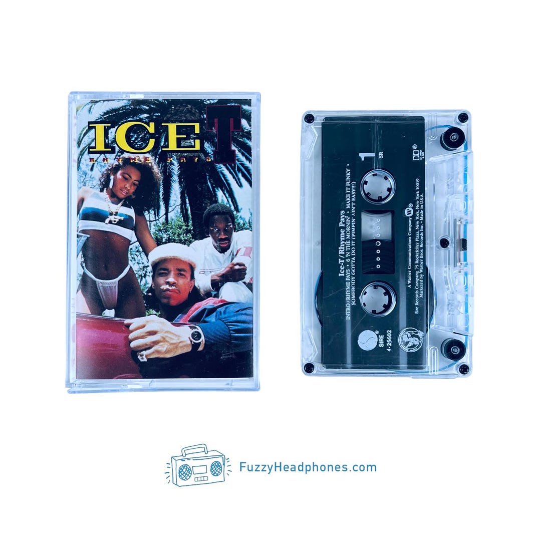 Ice-t Rhyme Pays Cassette Tape (1987) 6 'N the Mornin' - Tested ...