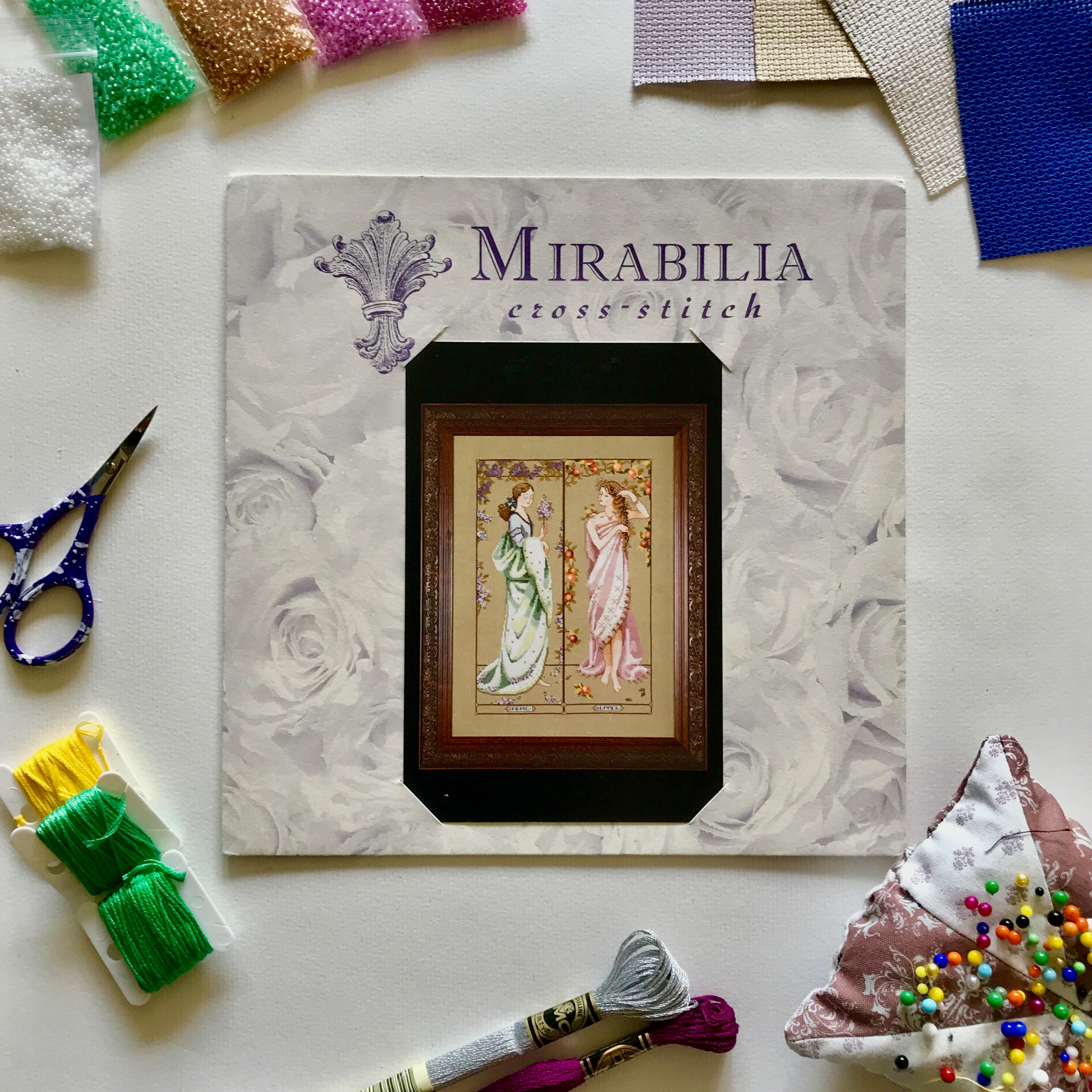 070 Mirabilia Cross Stitch Pattern Maidens of the Seasons I - Etsy