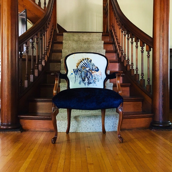 Zebra Chair - Etsy
