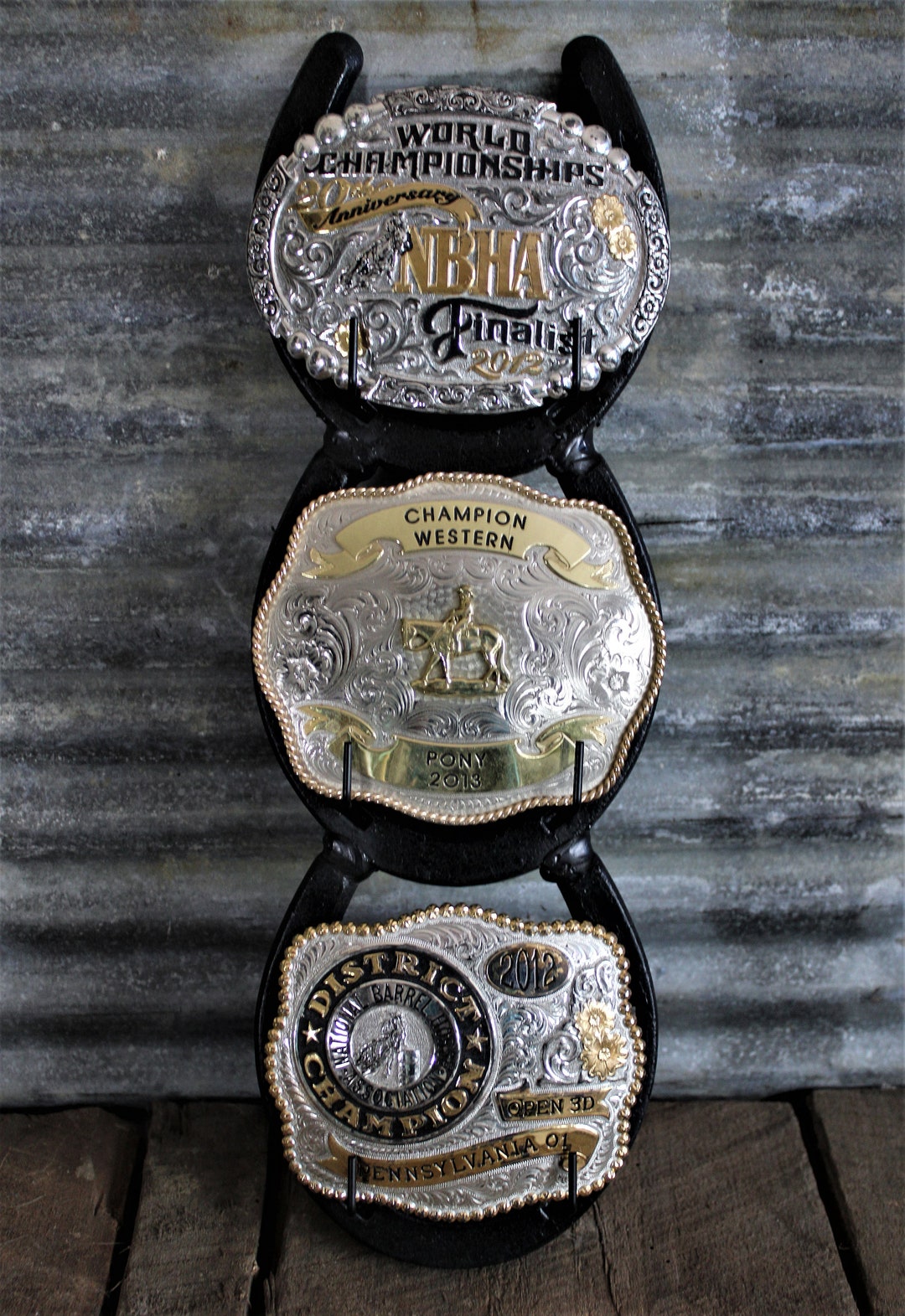 Vertical Belt Buckle Display 3-10 Buckles - Etsy