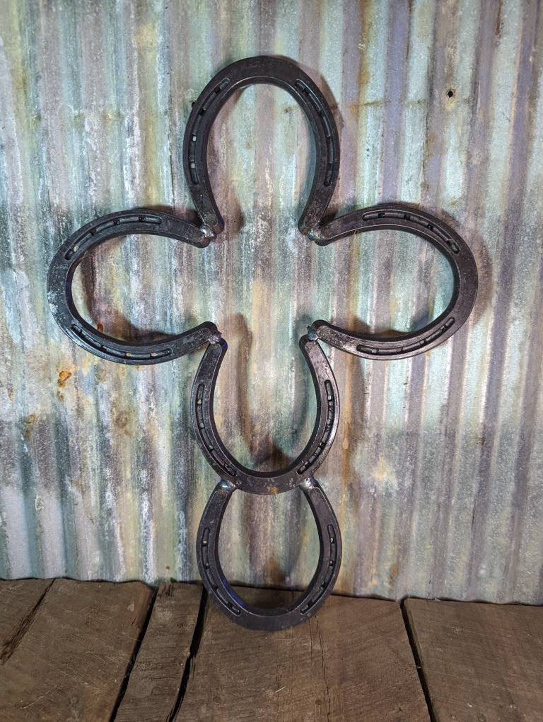 Horse Shoe Cross - Etsy