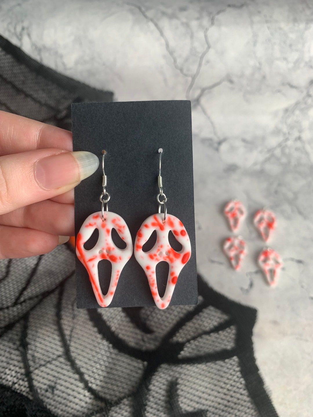 Scream Bloody Horror Halloween Movie Splatter Gory Polymer Clay ...