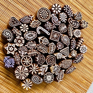 Wood Pottery Stamps– Set of 10 Hand Carved Pattern/texture Stamp for ...