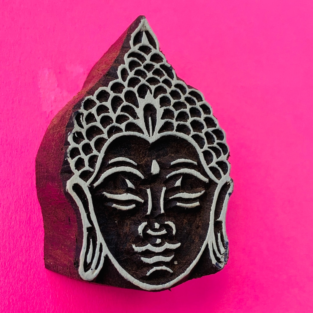 Yoga Buddha Stamp, Wood Stamps for Pottery Hand Carved Pattern/texture ...