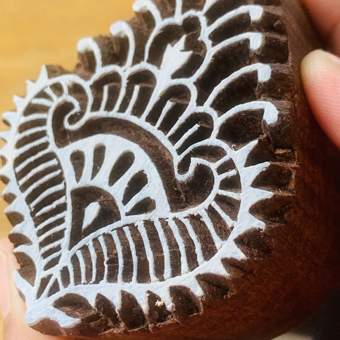 Unique Pattern Stamp Wood Stamps for Pottery Hand Carved | Etsy