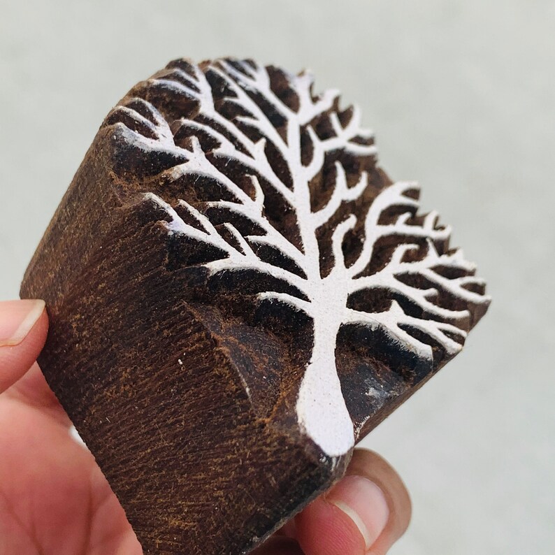 Tree of Life Stamp, Wood Stamp for Pottery Hand Carved Pattern/texture ...