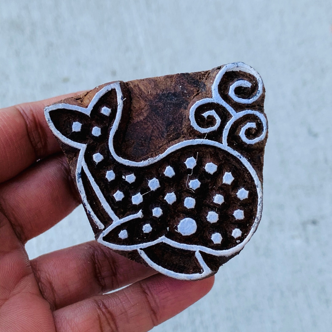 Dolphin Whale Stamp Wood Stamp for Pottery Hand Carved Pattern/texture ...