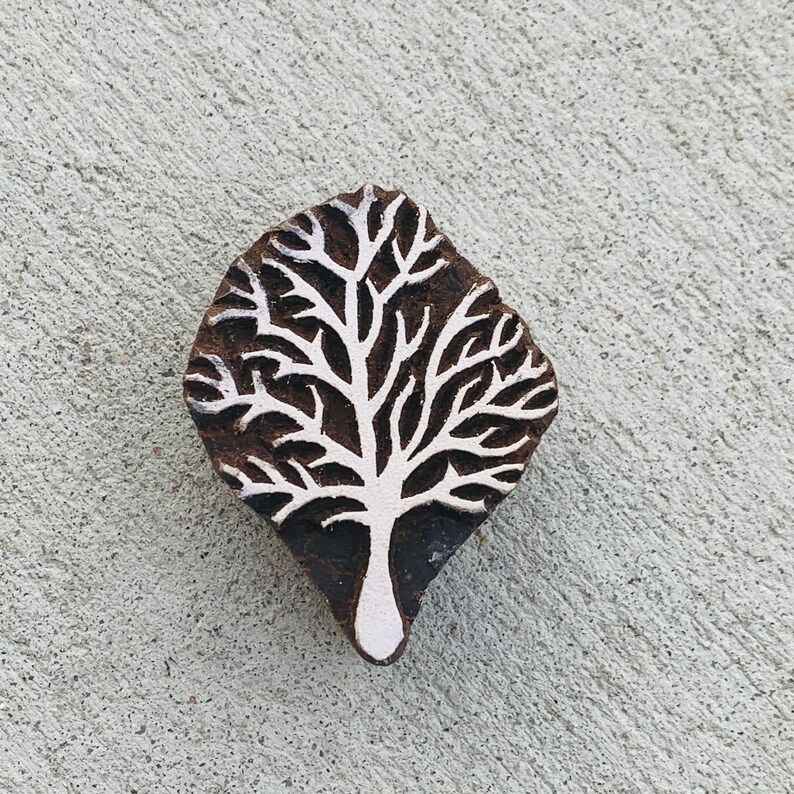 Tree of Life Stamp, Wood Stamp for Pottery Hand Carved Pattern/texture ...
