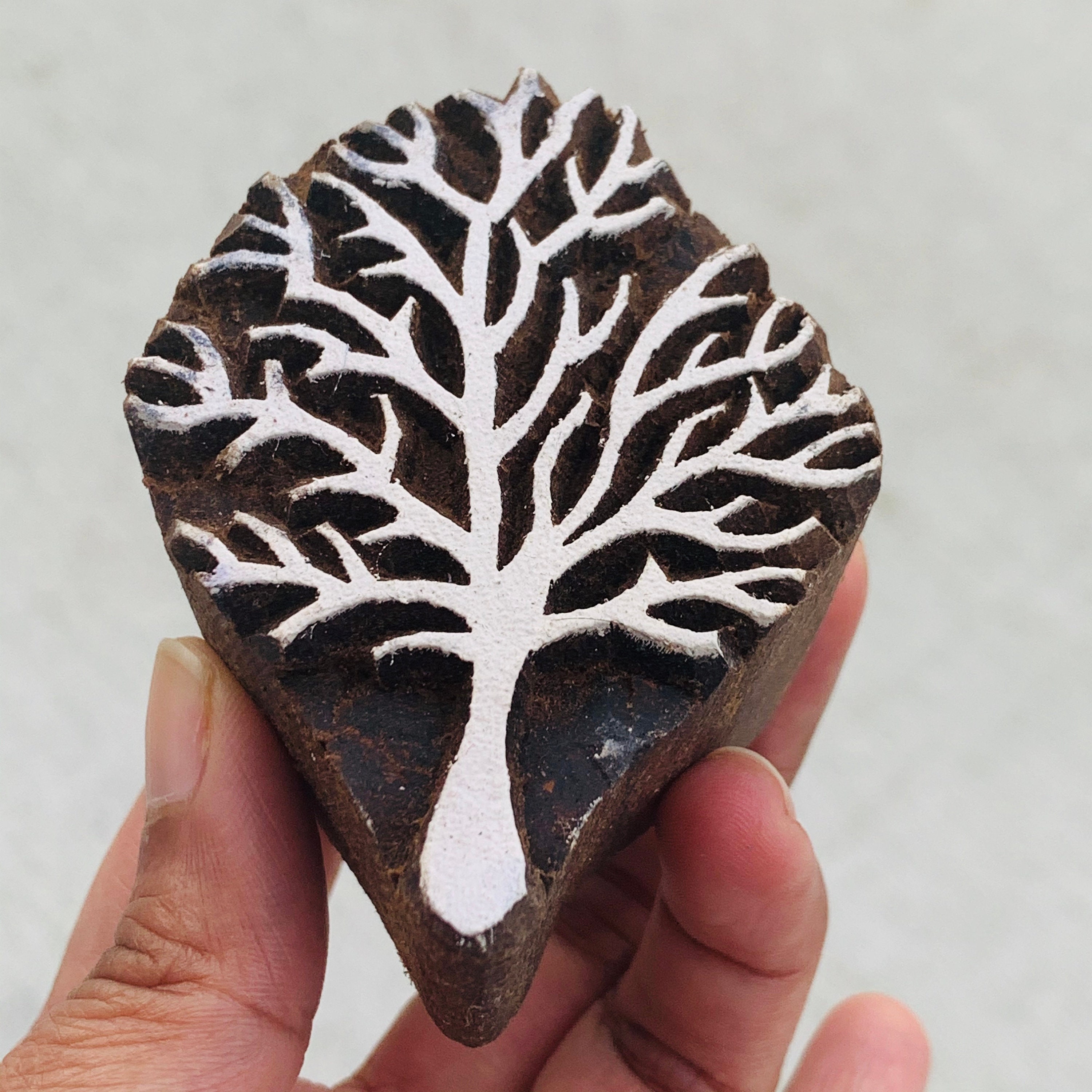 Tree of Life Stamp, Wood Stamp for Pottery Hand Carved Pattern/texture ...