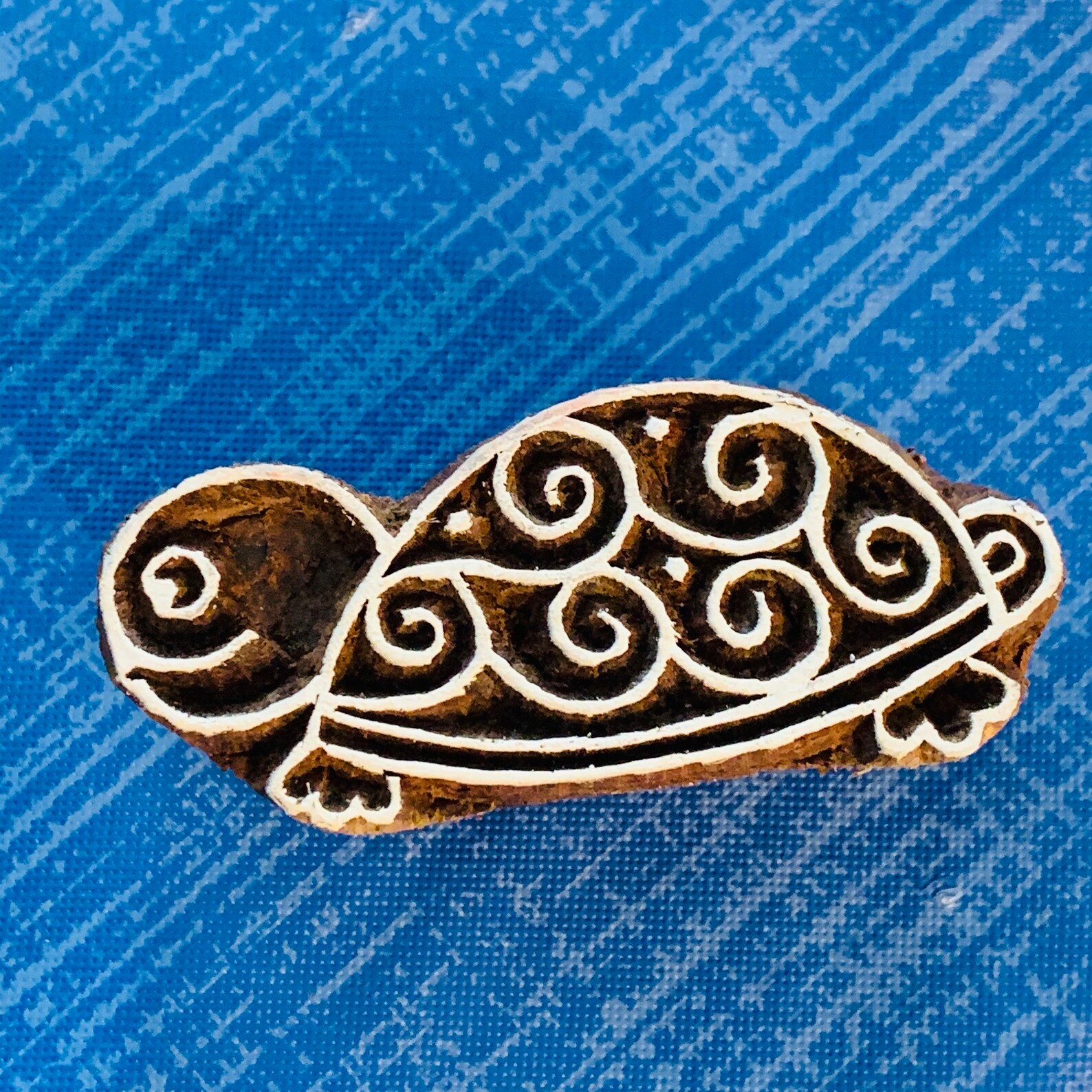 TURTLE Stamp Wood Stamp for Pottery Hand Carved - Etsy