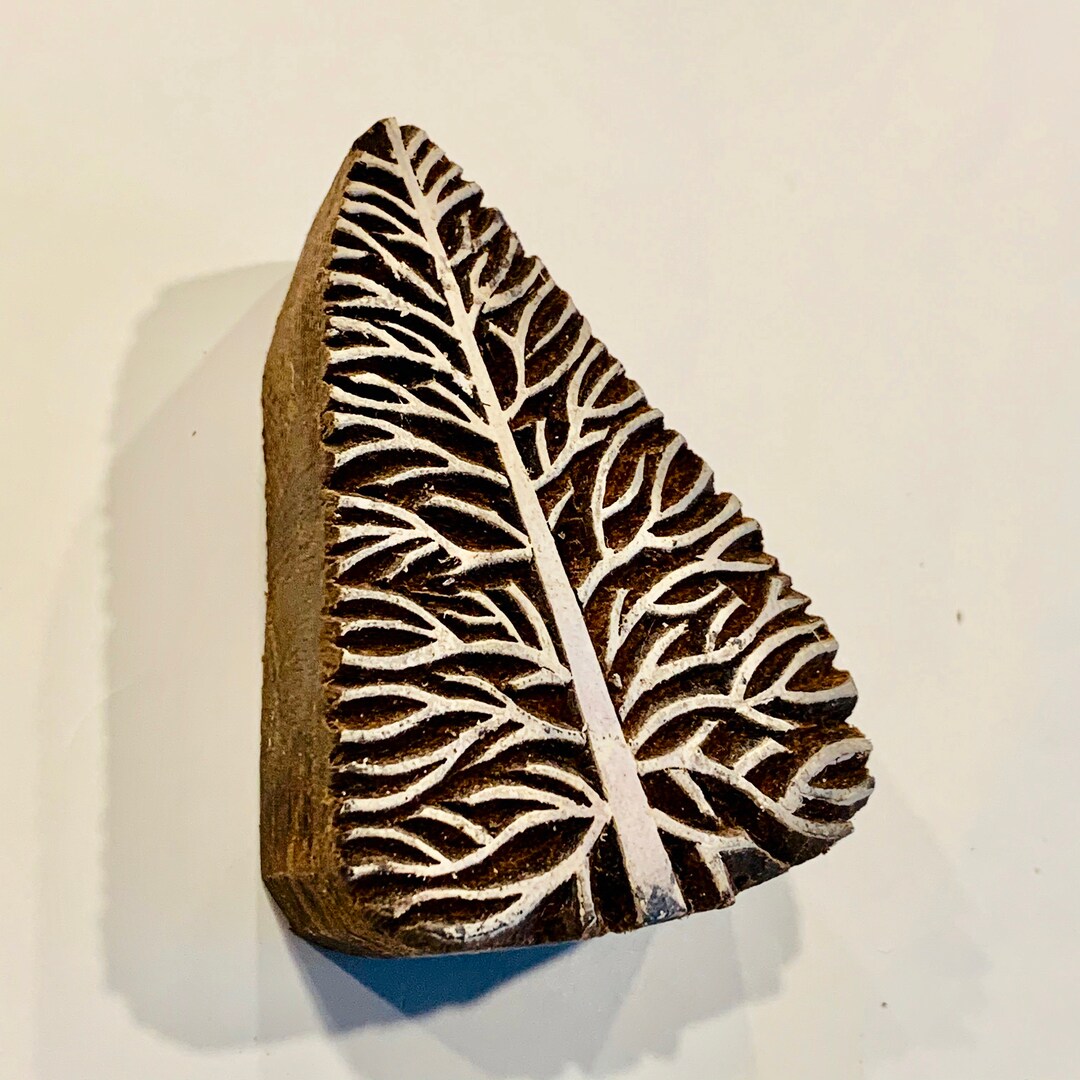 Tree of Nature Stamp, Wood Stamp for Pottery Hand Carved Pattern ...