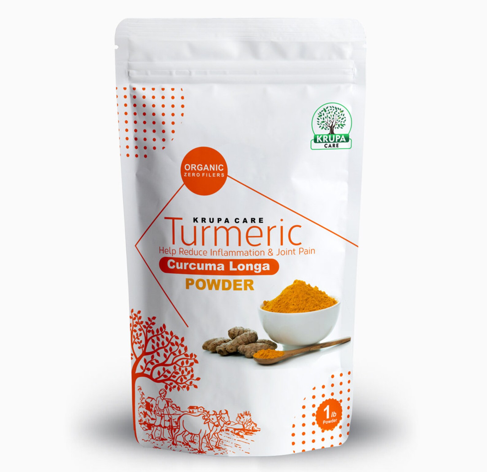 ORGANIC TURMERIC curcumin Root Powder 100% Pure golden Milk 1 LB Zero ...