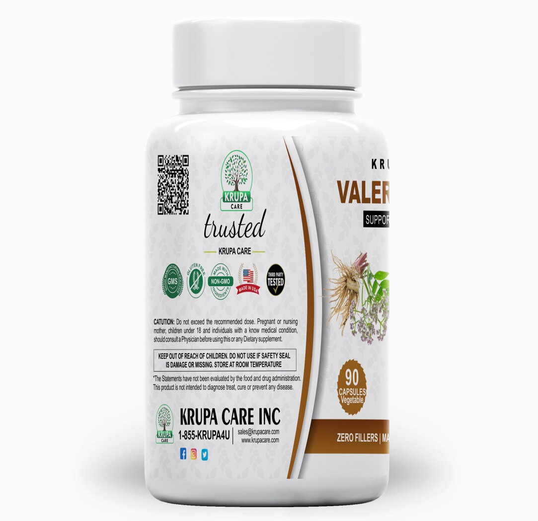 Valerian Root Capsules 425mg 90 Capsules Max Strength | Etsy