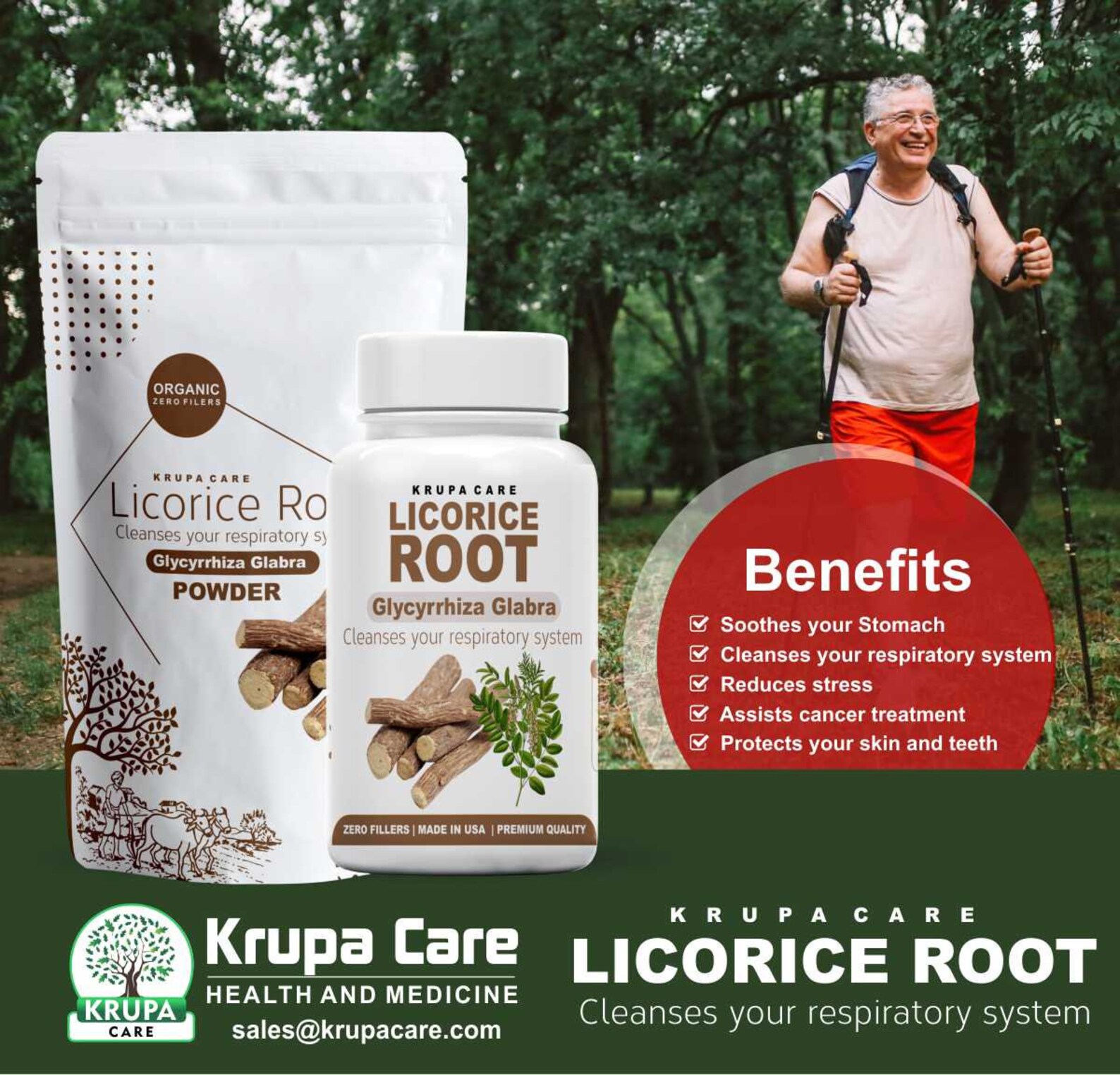 Organic Licorice Root Powder liquorice Mulethi Glycyrrhiza Glabra 8,16 ...