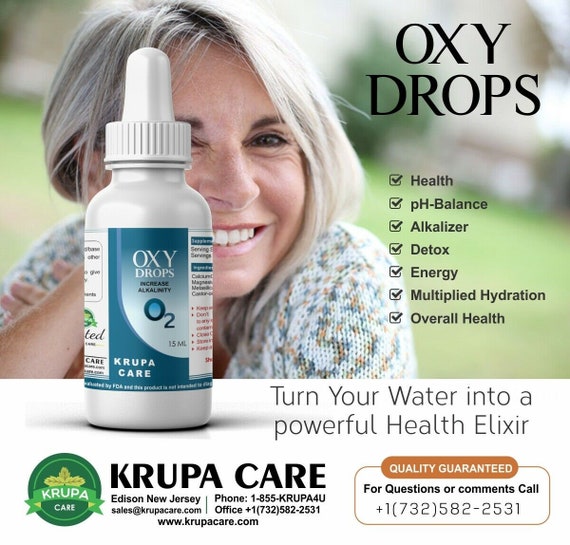 OXY Drops Alkaline Water Ph Booster Just by Adding Drops to - Etsy