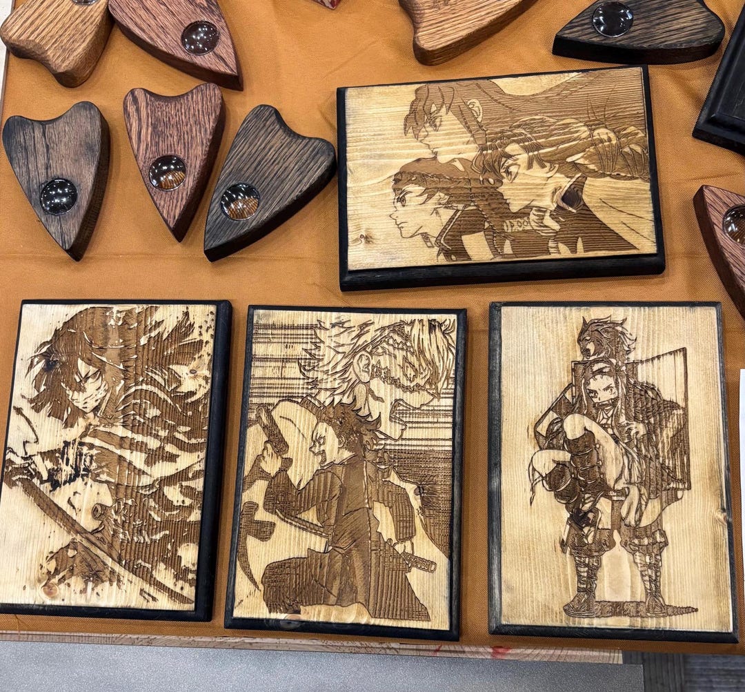 Laser Engraved Anime Plaque - Etsy