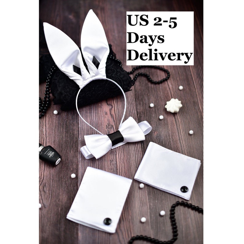 Satin Bunny Role Play Costume Rabbit Ears Headband | Etsy