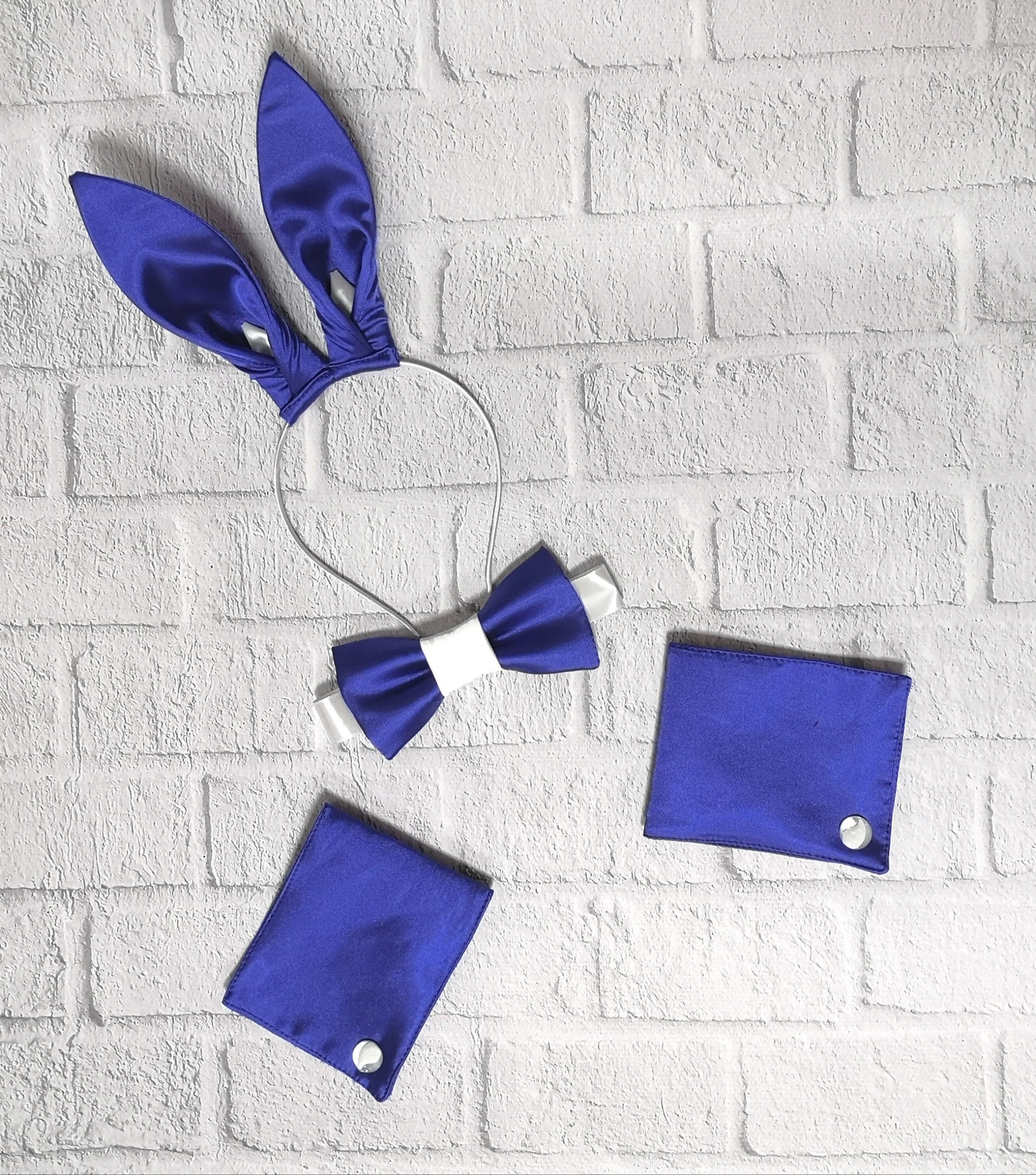 Satin Bunny Ears Set Bachelorette Party Rabbit Ears Headband - Etsy