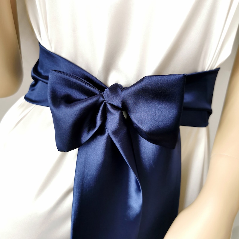 Blue Sash Belt Long - Etsy