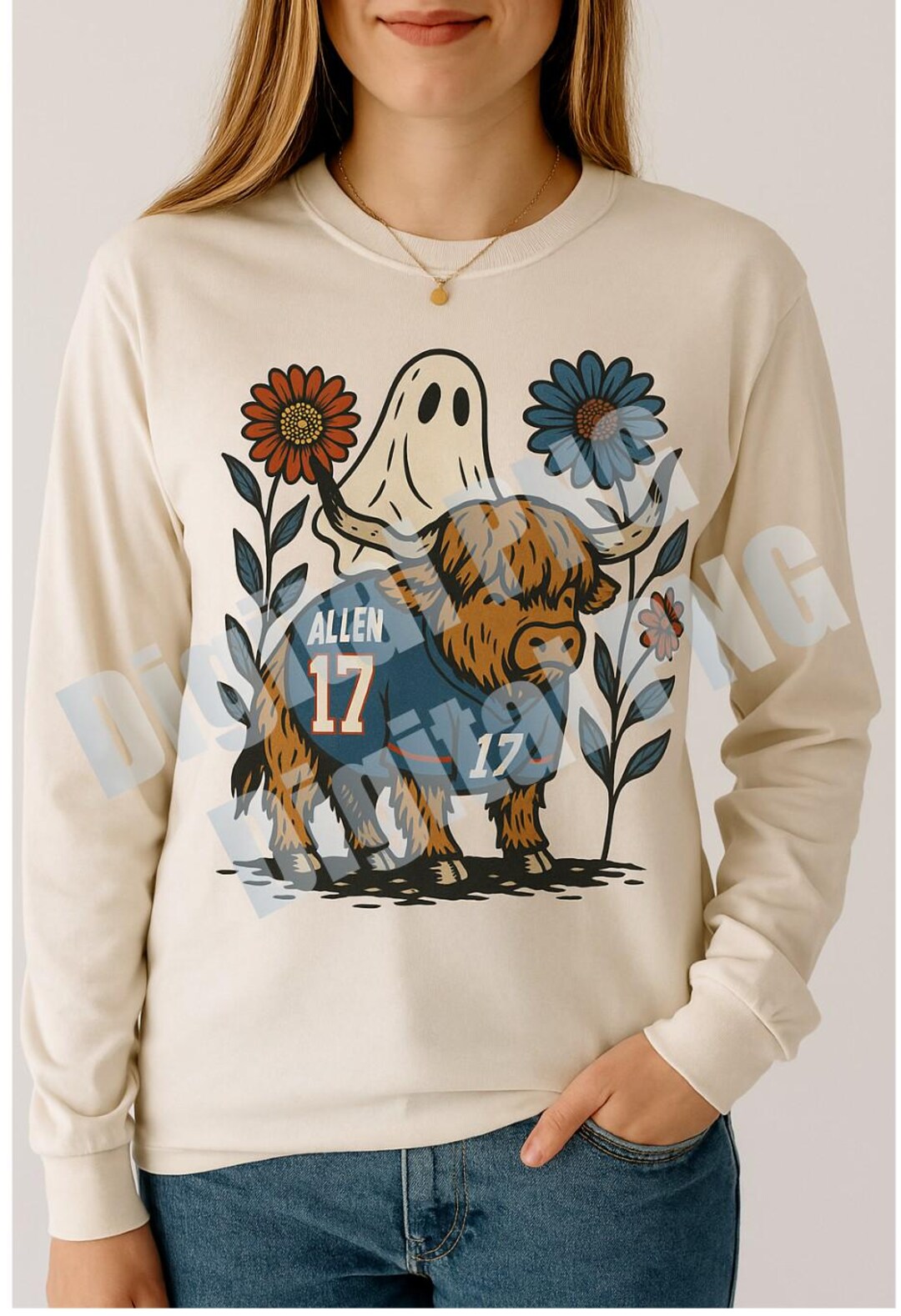 Spooky-cute Buffalo Vibes! Boo-ffalo Ghost, Buffalo Football, Halloween ...