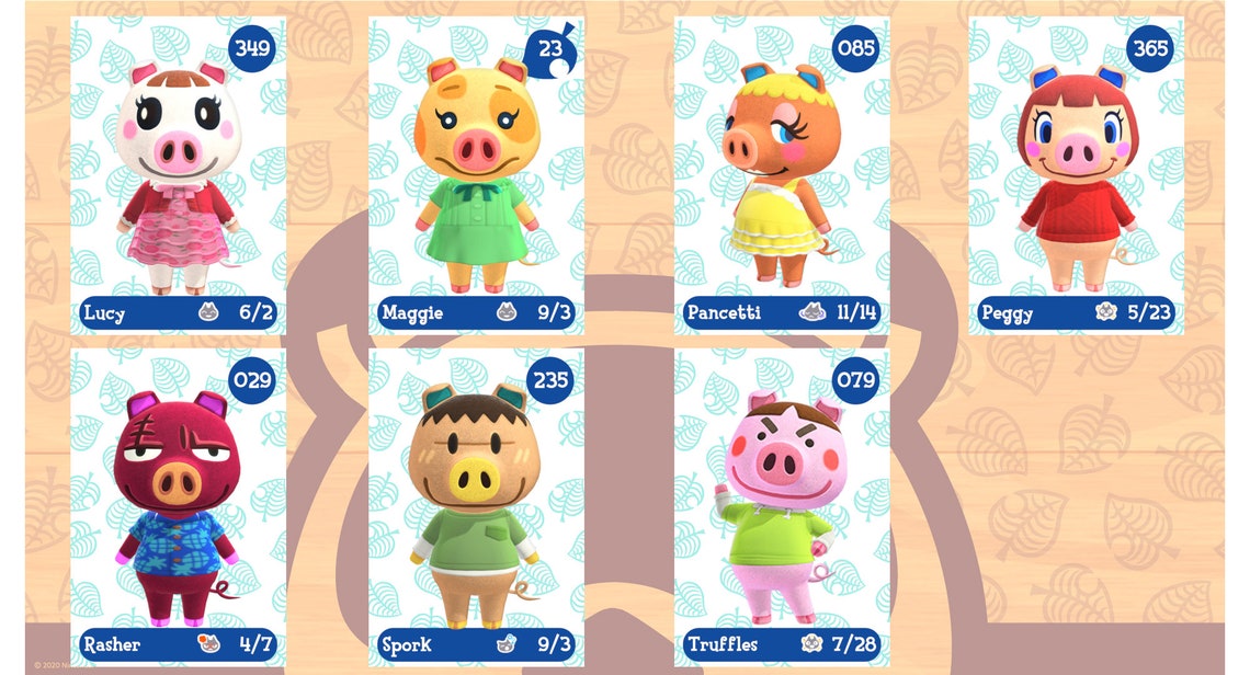 Handmade Pig Amiibo Animal Crossing Villager | Etsy