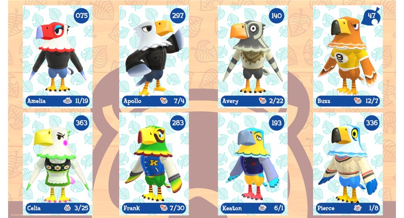 Handmade Eagle Amiibo Animal Crossing Villager | Etsy