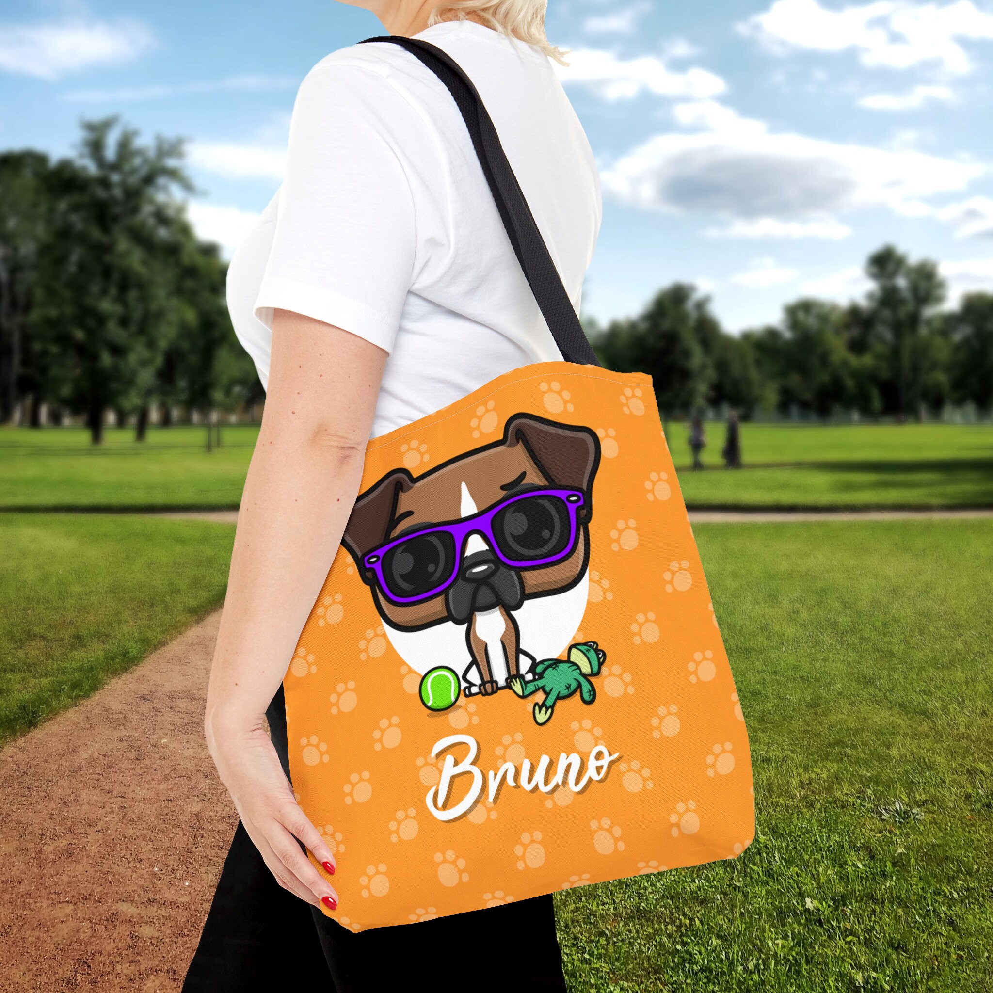 Custom Dog Tote Bag. Create Your Own Dog Add a Name. Color - Etsy