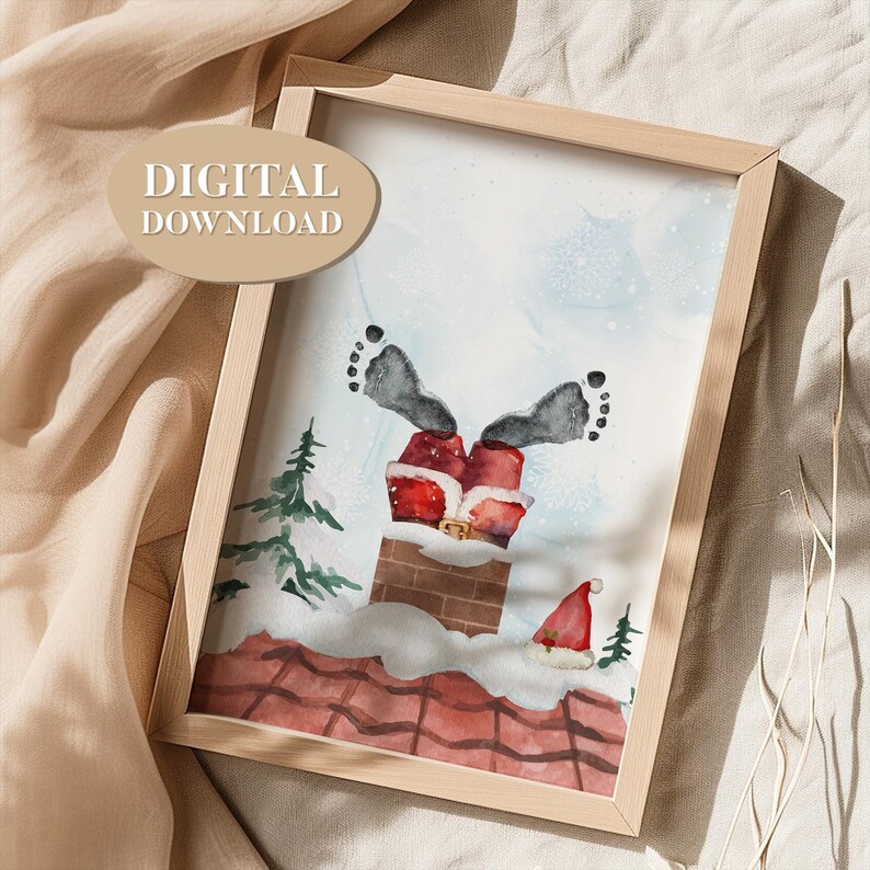 DIGITAL DOWNLOAD | Poster to Print Yourself | "santa Claus" | Stamp ...