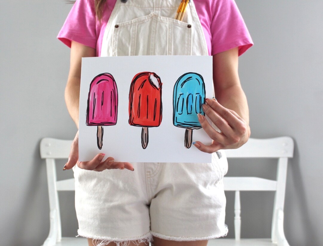 Popsicles Art Print - Etsy