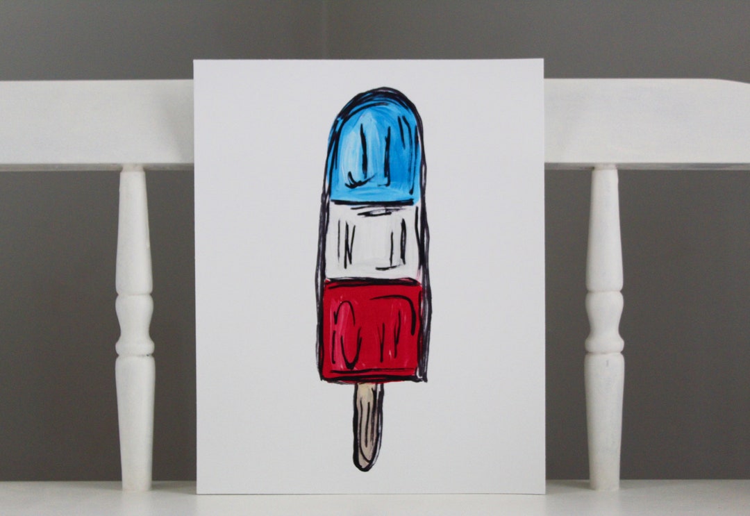 1 Bomb Popsicle Art Print - Etsy