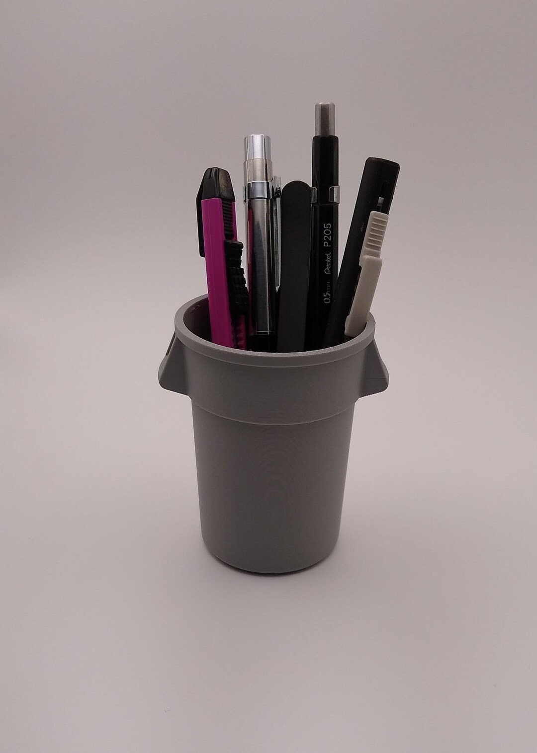 Miniature Garbage Can Pen/pencil Holder Desk Accessory (1:10 Scale) - Etsy