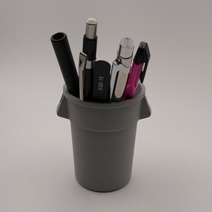 Miniature Garbage Can Pen/pencil Holder Desk Accessory (1:10 Scale) - Etsy