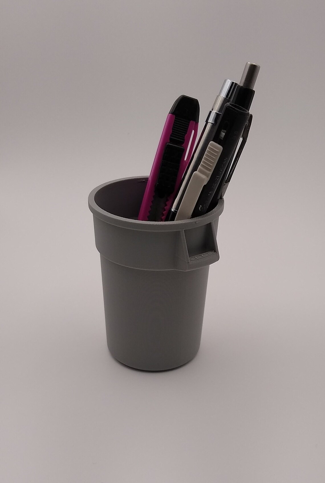 Miniature Garbage Can Pen/pencil Holder Desk Accessory (1:10 Scale) - Etsy