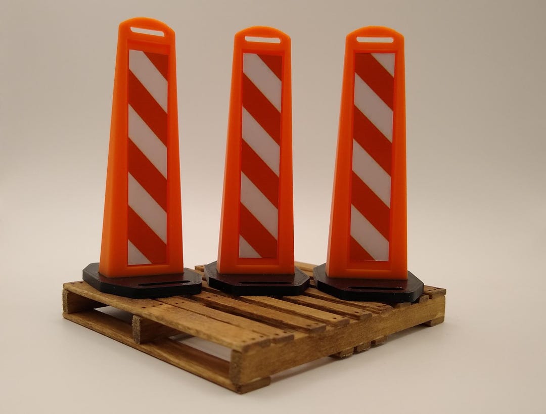 Set of 8 - 1:14 Scale Vertical Panel Construction Barricades - Etsy