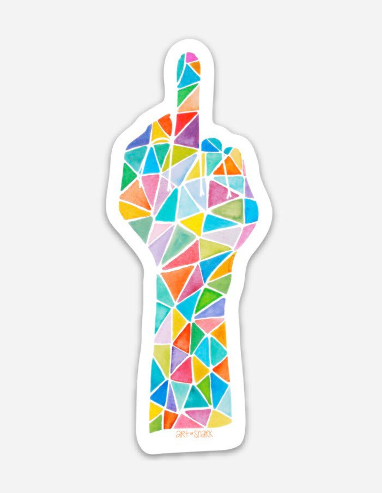 Middle finger sticker laptop sticker, guitar case sticker, bumper ...