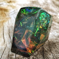 Mirror Polished Marvelous Dark Green Chrysopal , Nickel Opal - Etsy