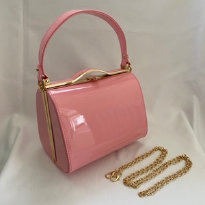 Classic Lilly Handbag in Carnation Pink - Vintage Inspired - Etsy