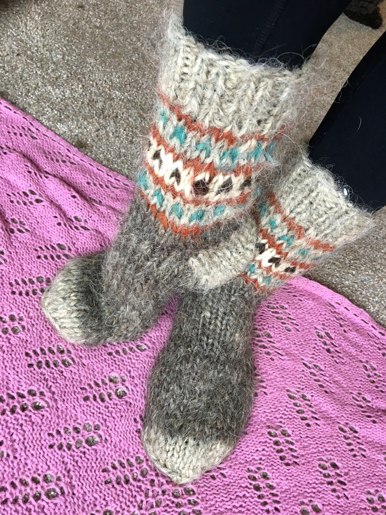Hand Knitted Wool Socks Pure Sheep Wool Socks Bed Wool Socks - Etsy Hand Knitted Wool Socks Pure Sheep Wool Socks Bed Wool Socks - Etsy