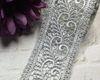 Silver Lace Trim | Etsy